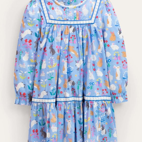 Mini Boden | Dresses | Nwt Mini Boden Lace Trim Woven Dress | Poshmark